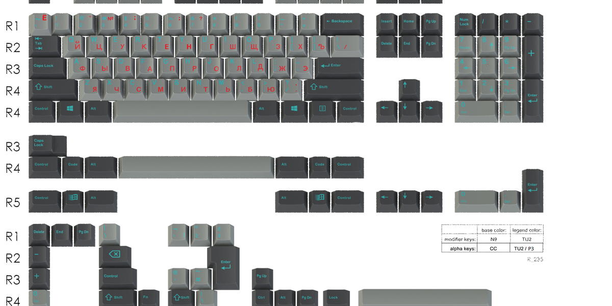 Sky Dolch with Cyrillic Sub-Legends– TypeMachina